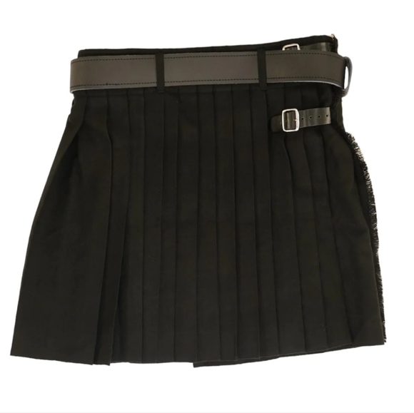 Vintage | Pants | Kilt Scottish Black Kilt Belted Highland Casual Kilt ...